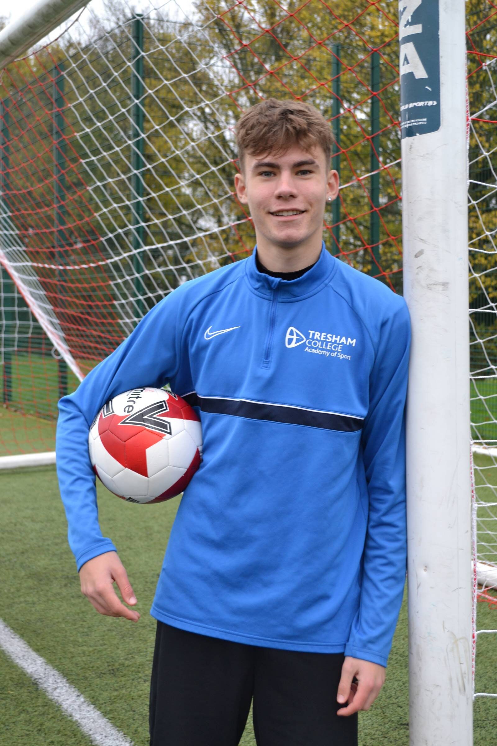 Tresham’s first football international | Bedford College